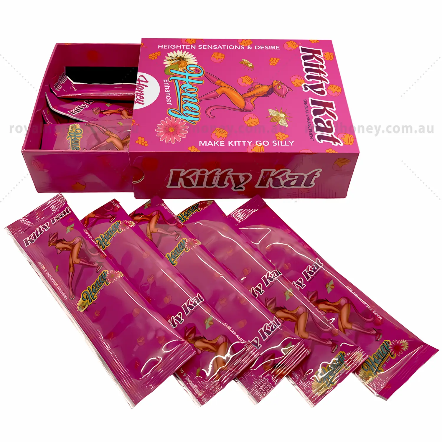 Buy Kitty Kat Honey For Her (12 Sachets - 12G) Online - Royal Honey ...